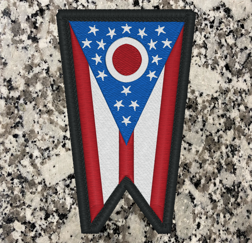 Ohio pendant flag patch | Animal House Customs LLC